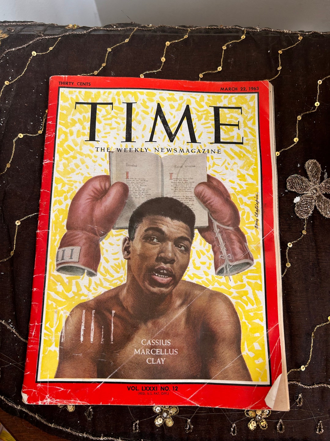Vintage Time Magazine March 22 1963 Cassius Clay Etsy