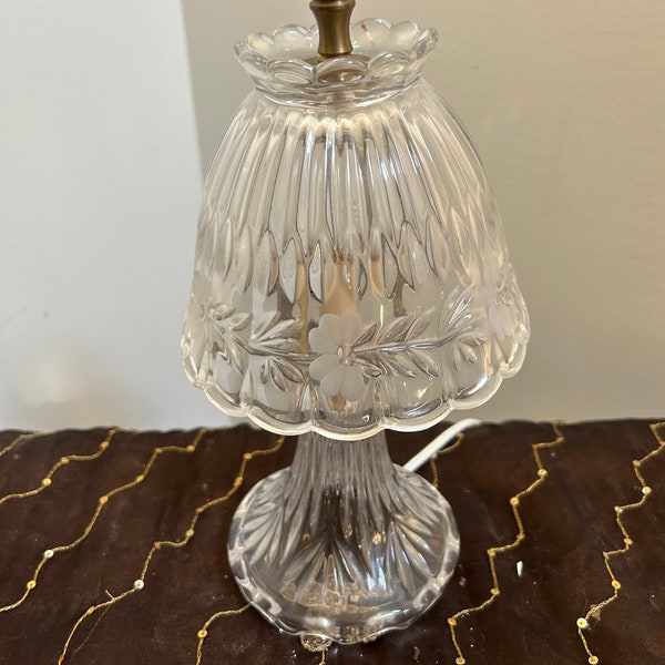Princess House Heritage Crystal Lamp - Etsy