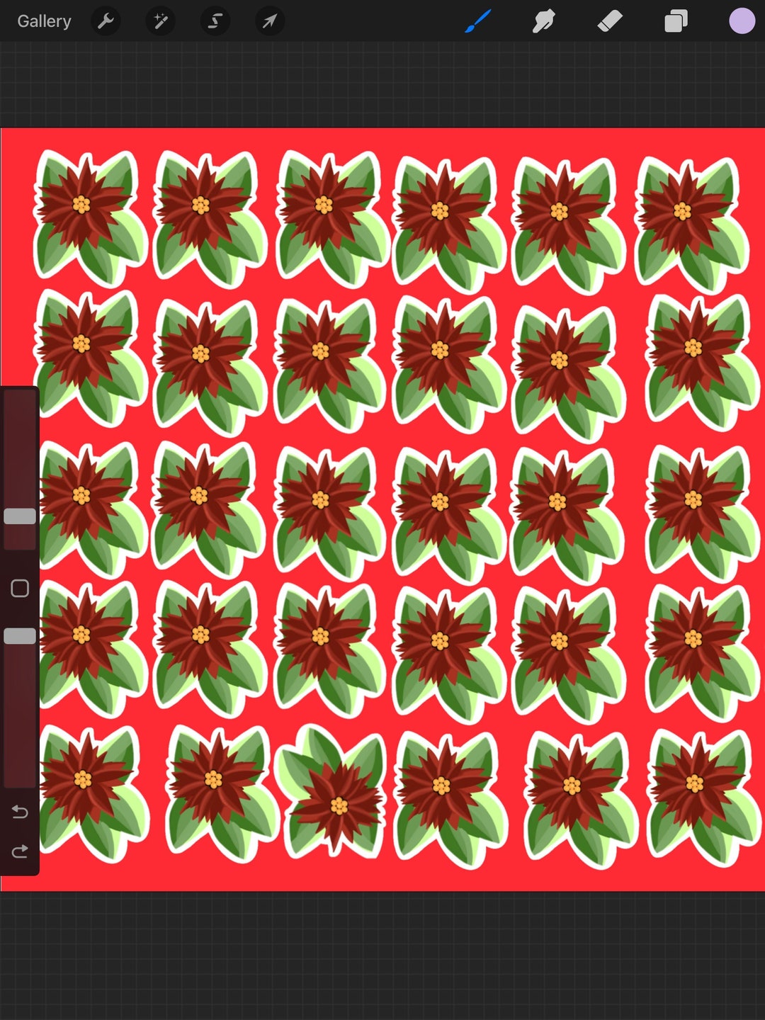 Simple Poinsettia - Etsy