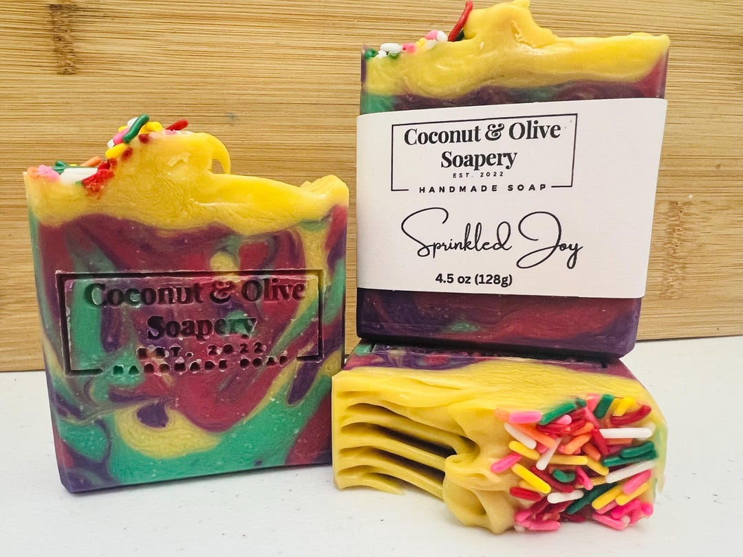 Sprinkled Joy Soap – Handmade Moisturizing Soap With Colorful Sprinkles ...