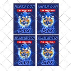 Sonic Capri Sun Labels, Capri Sun Labels, Custom Labels, Birthday Party ...