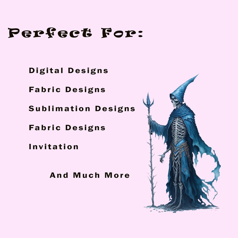 12 Skeleton Witch Clipart PNG Set, Skelton Bundle, Magic Commercial Use ...