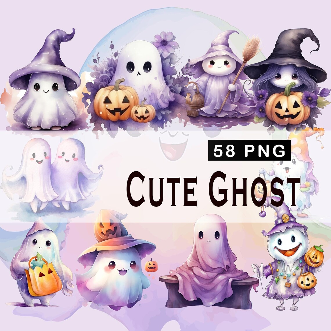 58 PNG Ghost Ghost Clipart Cute Ghost Clipart Ghosts Clipart Set Ghost ...