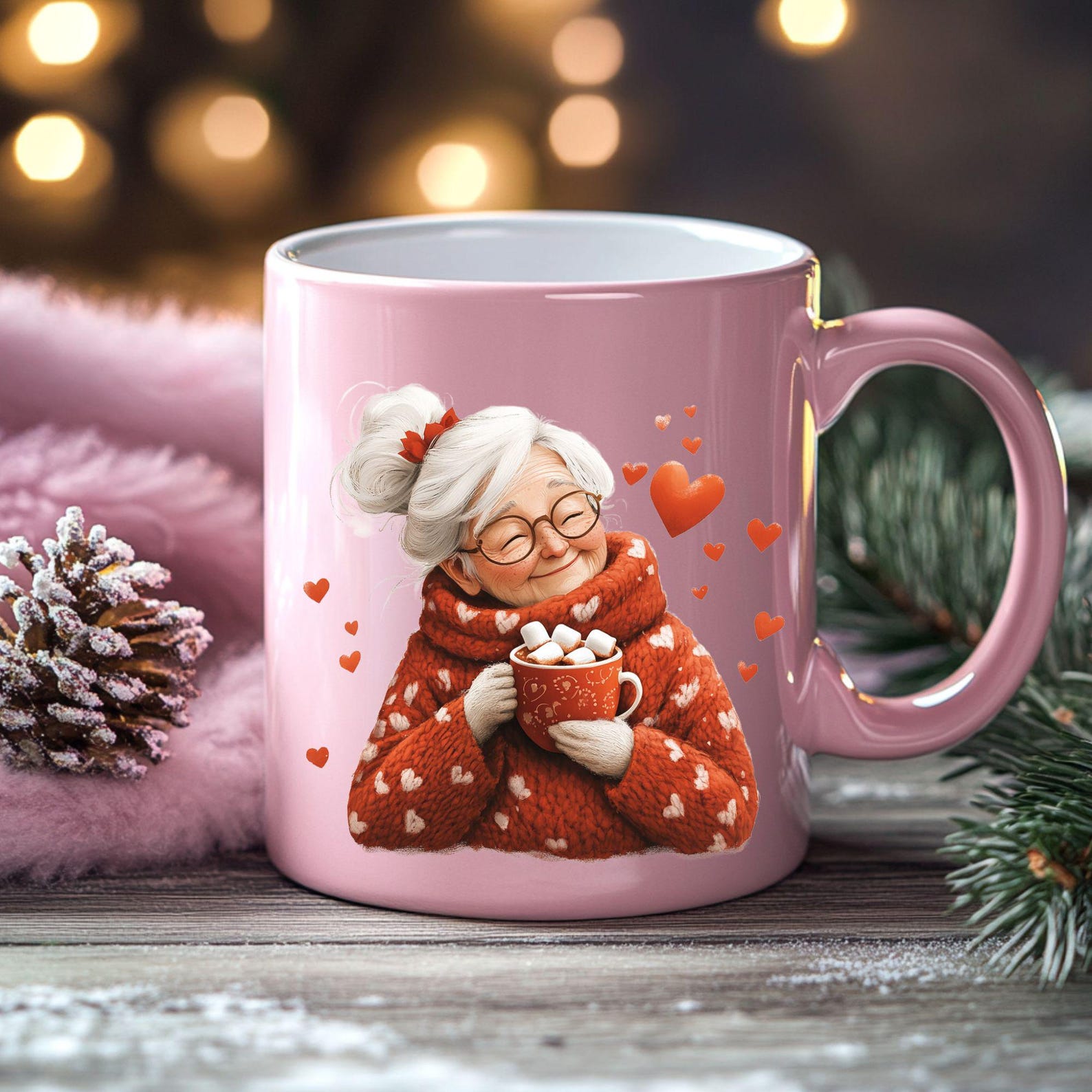 Quirky Valentine’s Day Gift for Grandma, Funny Grandma Digital Art ...