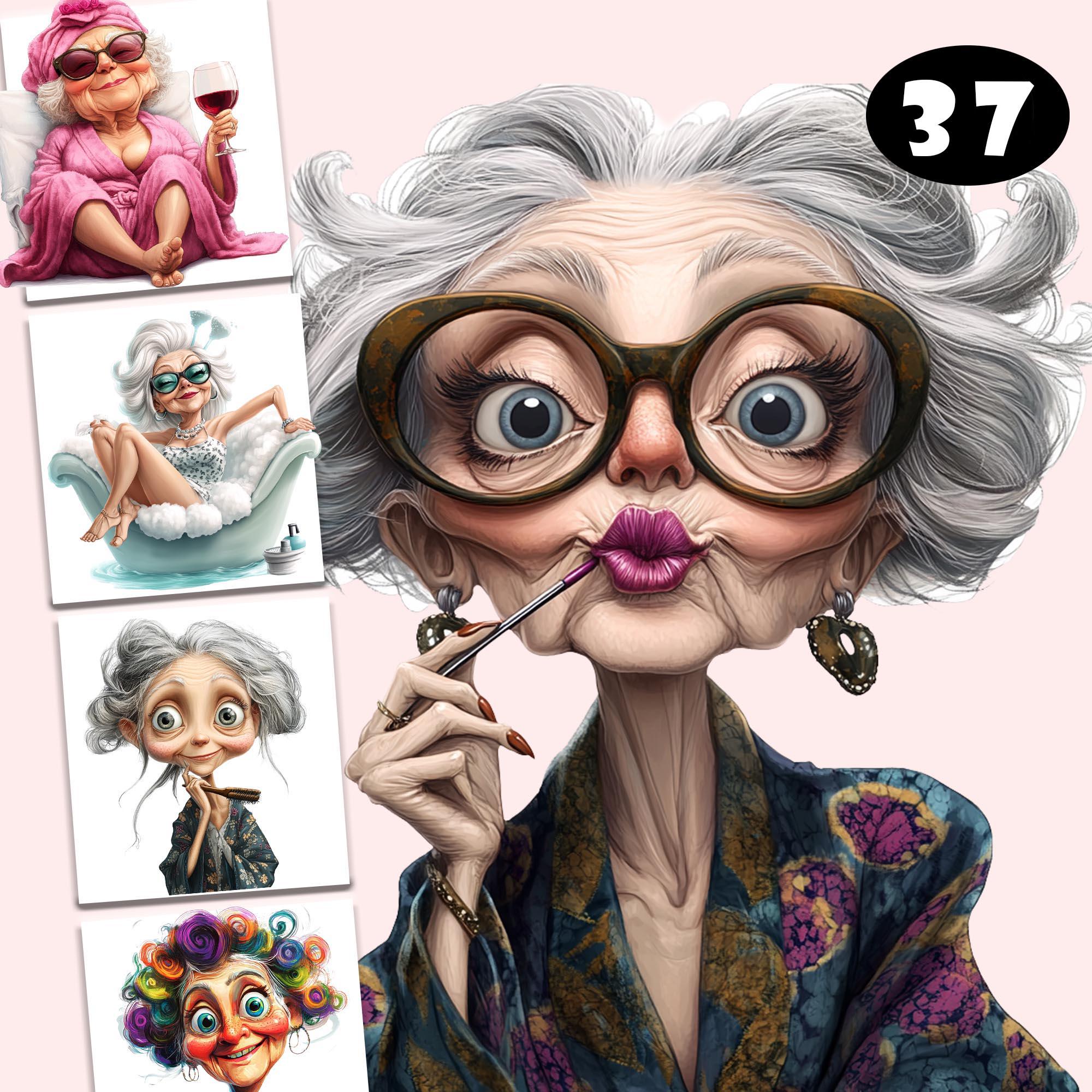 Funny Old Lady Pictures Cartoon
