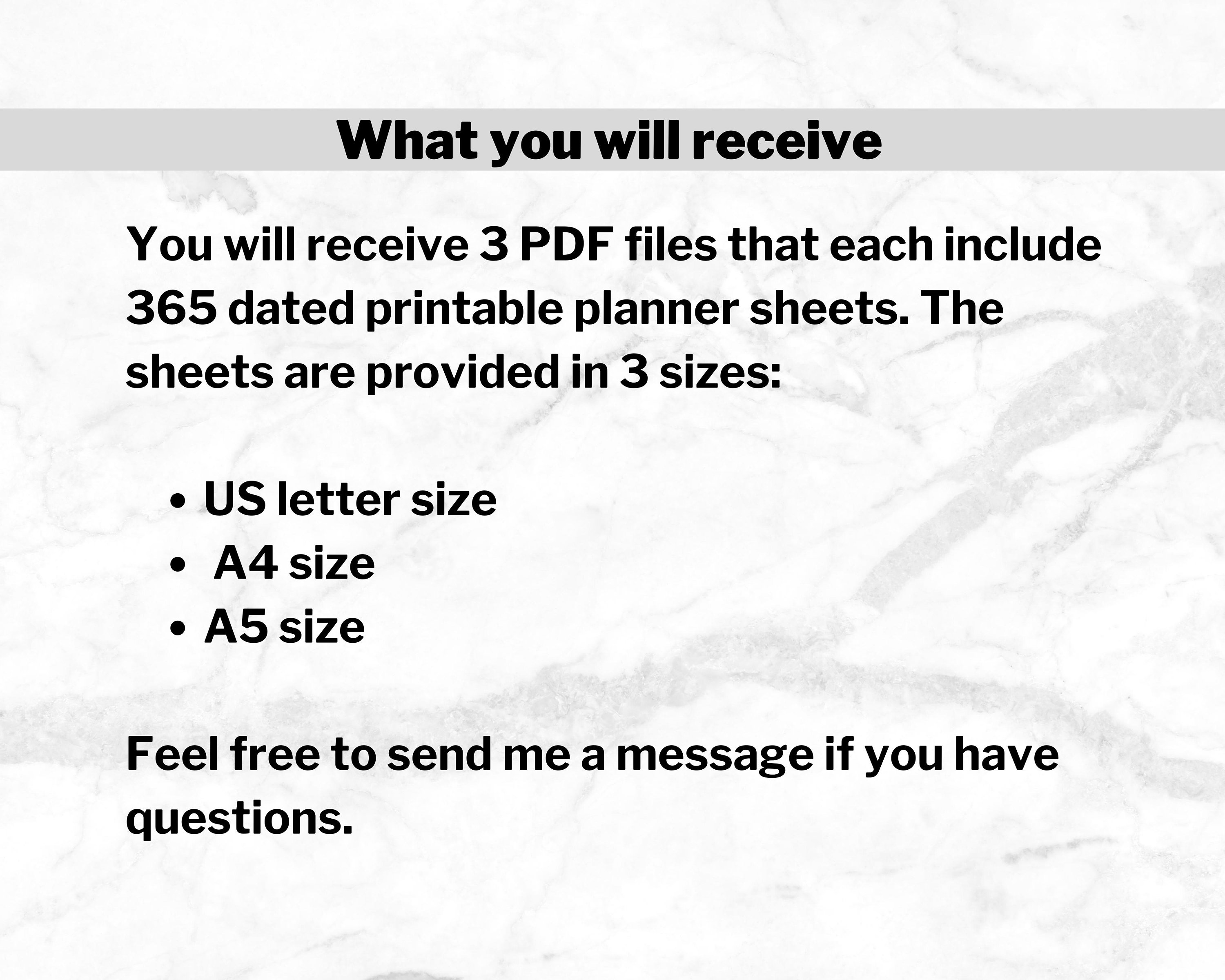 2023 Printable Daily Planner for Work/personal Purposes, 365 Planner ...