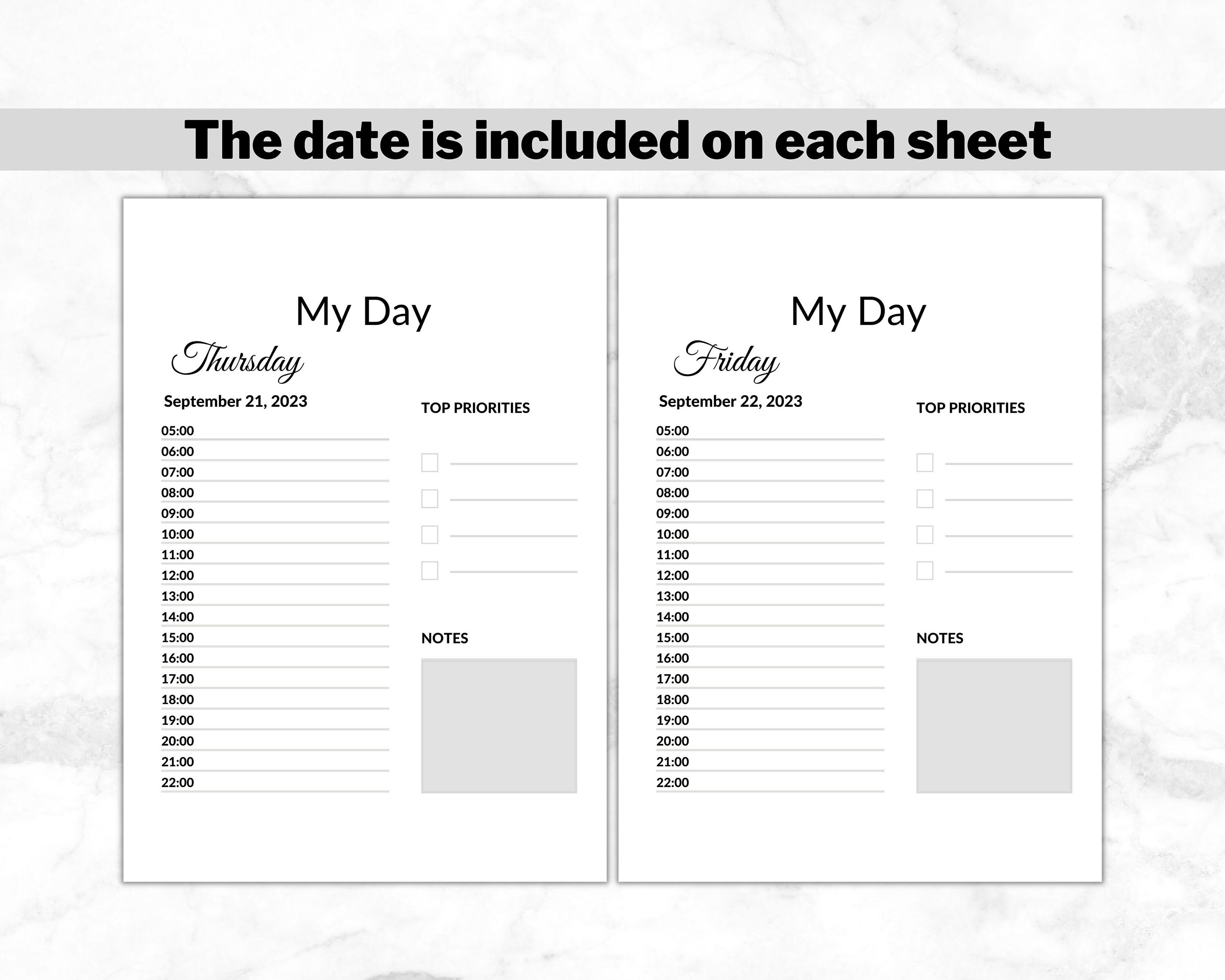 2023 Printable Daily Planner for Work/personal Purposes, 365 Planner ...