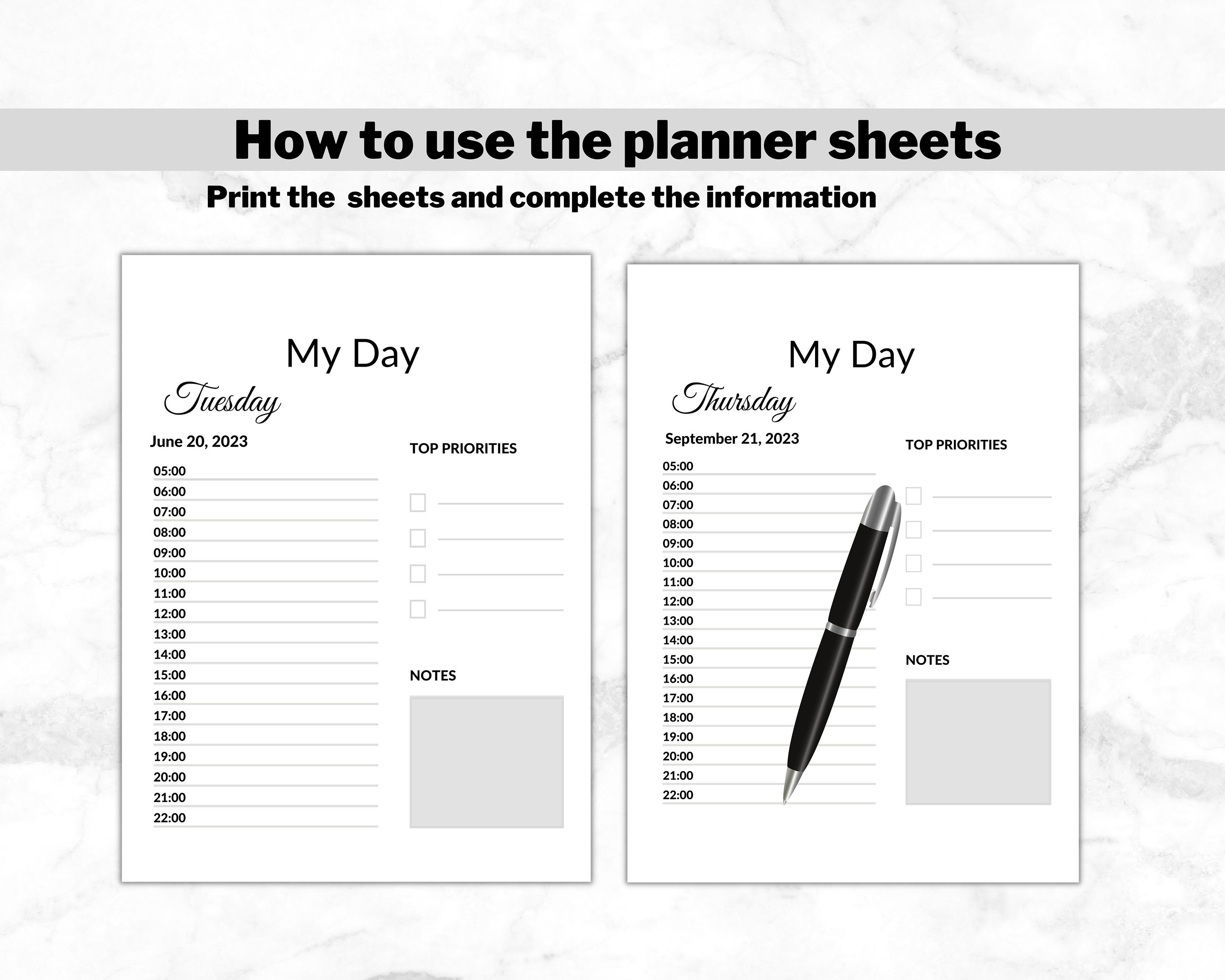 2023 Printable Daily Planner for Work/personal Purposes, 365 Planner ...