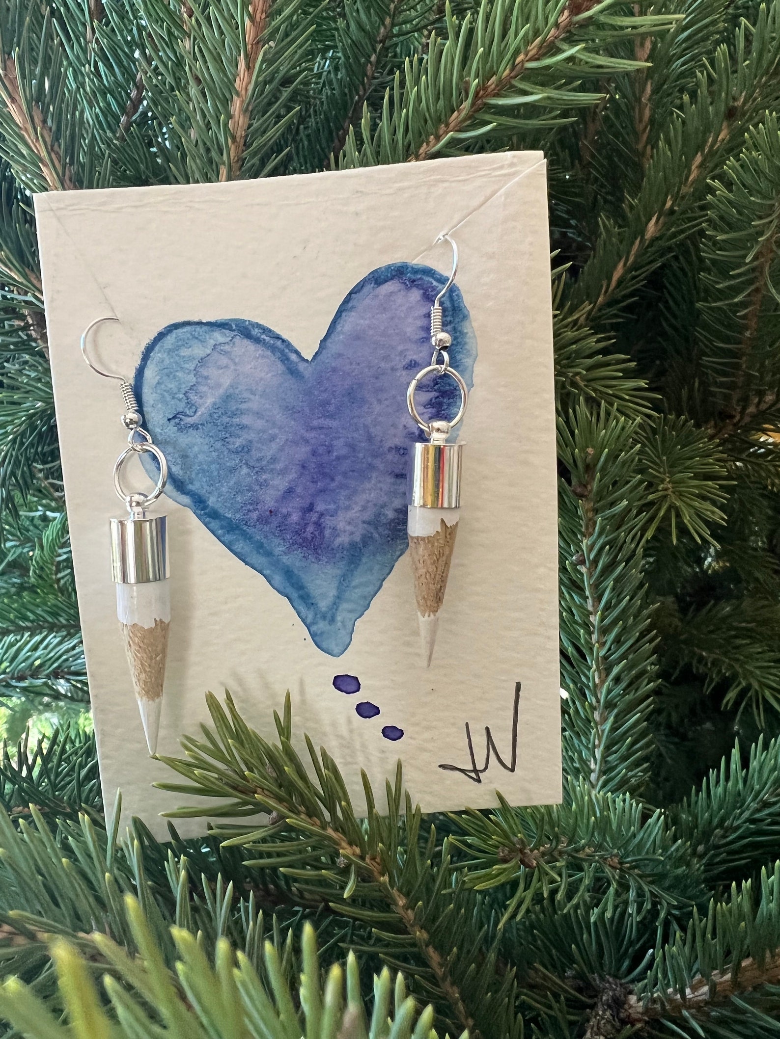 Handmade, Upcycled Colored Pencil Earrings! Artsy, Unique Earrings for ...