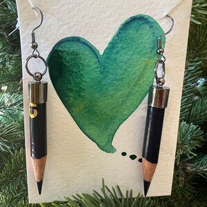 Handmade, Upcycled Colored Pencil Earrings! Artsy, Unique Earrings for ...