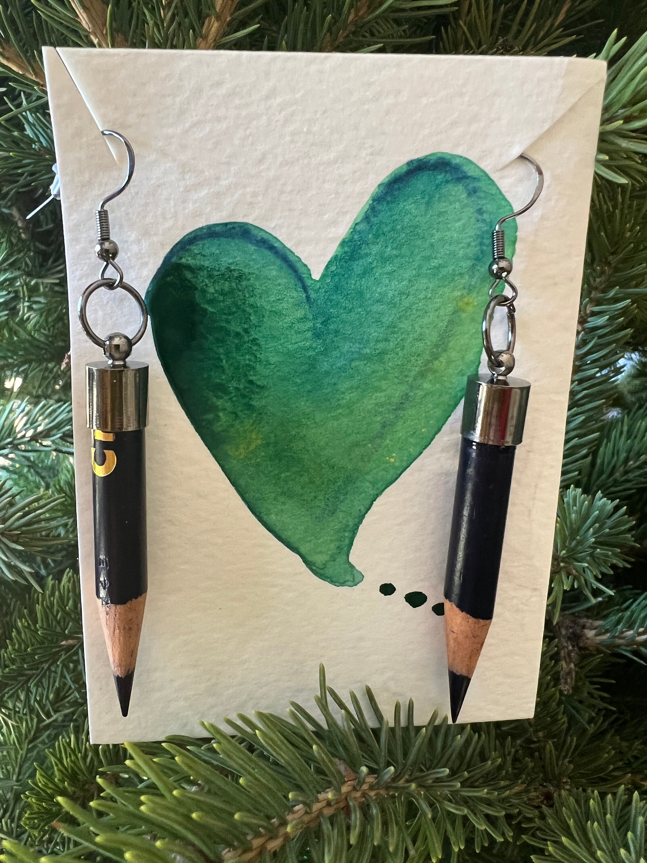 Handmade, Upcycled Colored Pencil Earrings! Artsy, Unique Earrings for ...