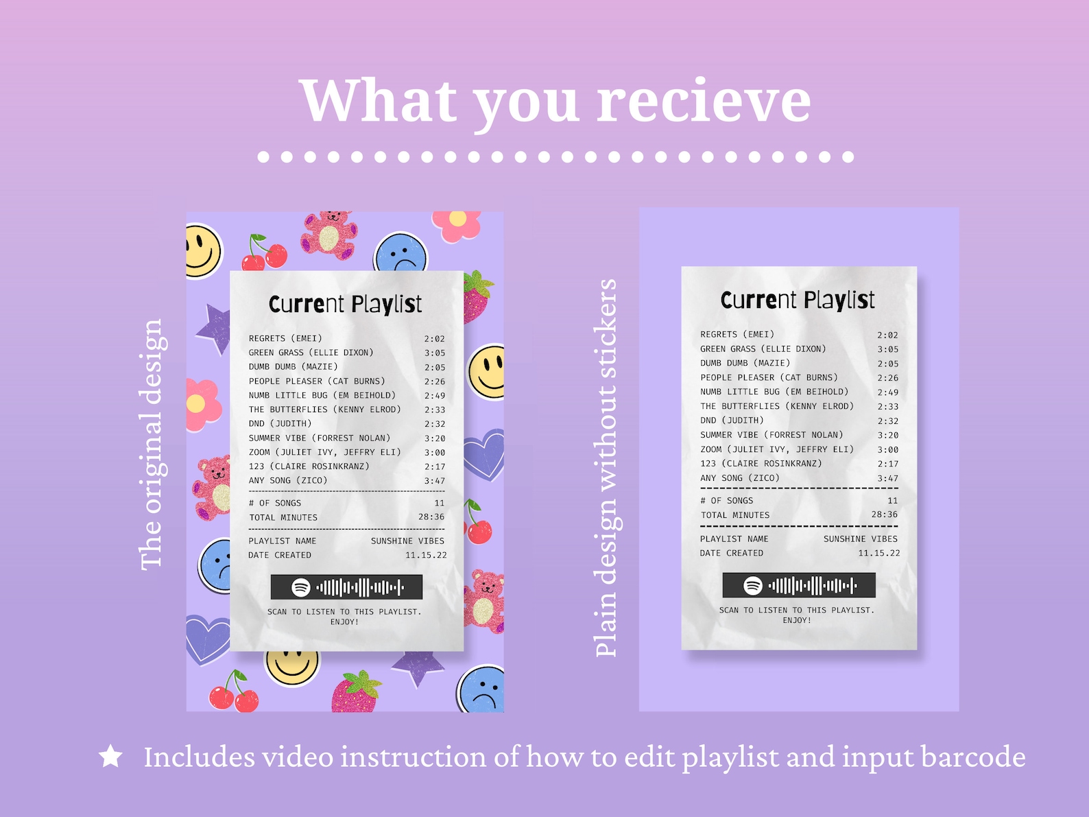 Spotify Playlist Template for Instagram- Instagram Templates- Canva ...