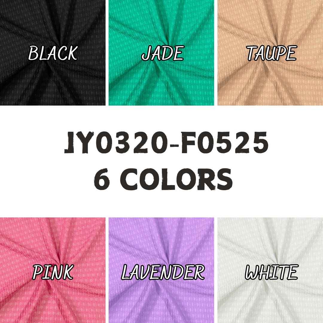 Textured Print Solid Color Wave Pattern Poly Fabric by the Yard With ...