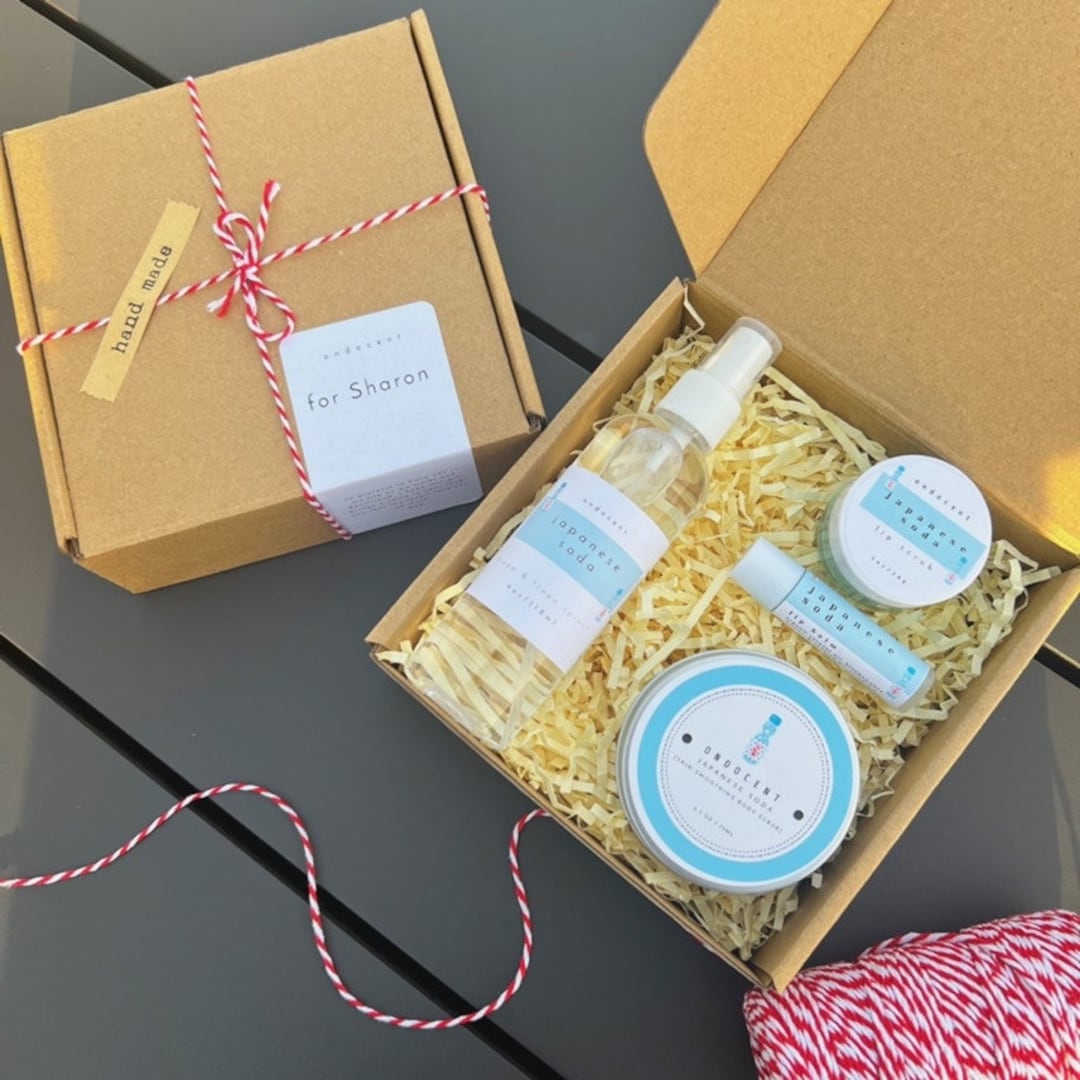 Ramune Self Care Spa Gift Set - Japanese Soda Ramune Sugar Scrub ...
