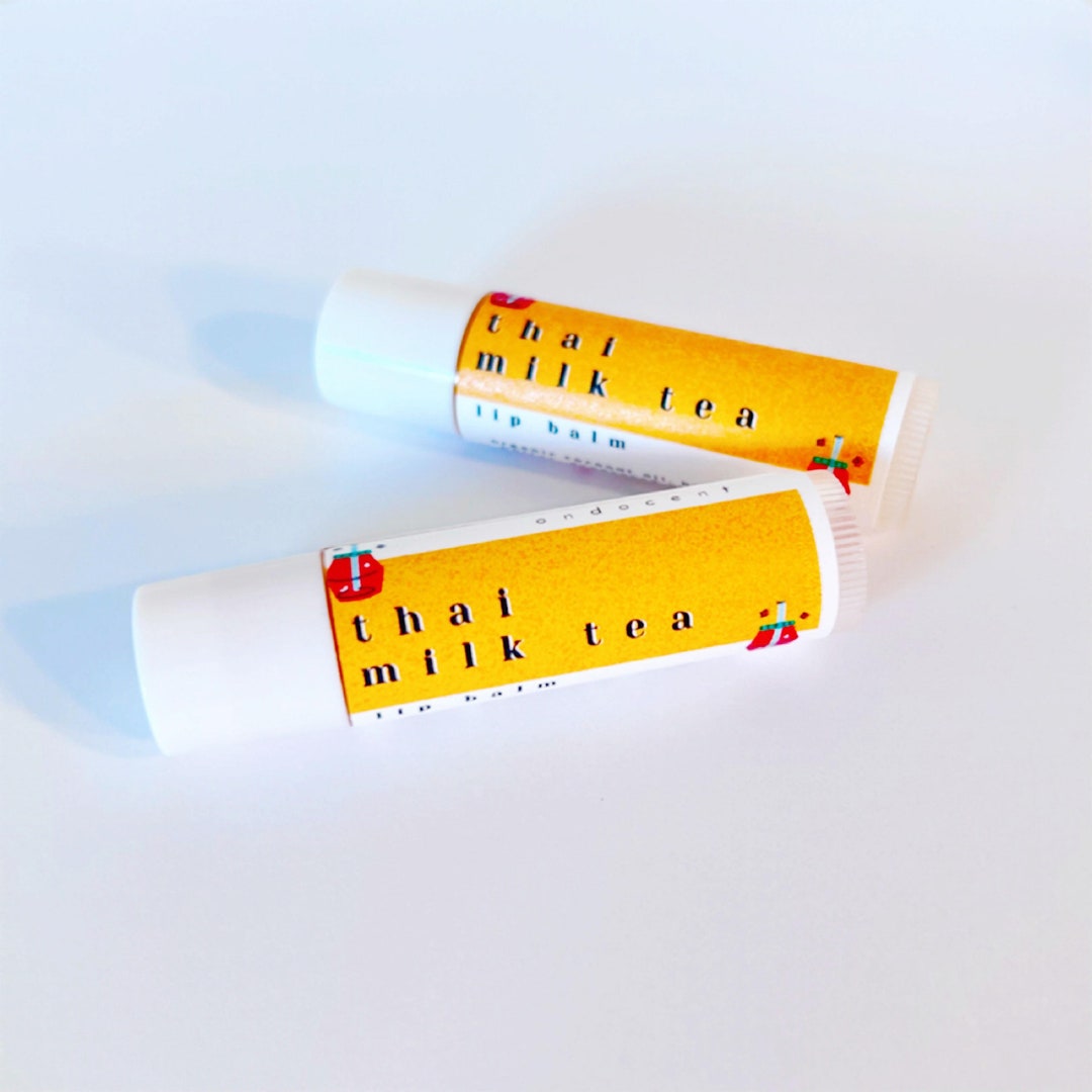 Thai Tea Lip Balm Boba Lip Gloss Moisturizing Lip Balm - Etsy