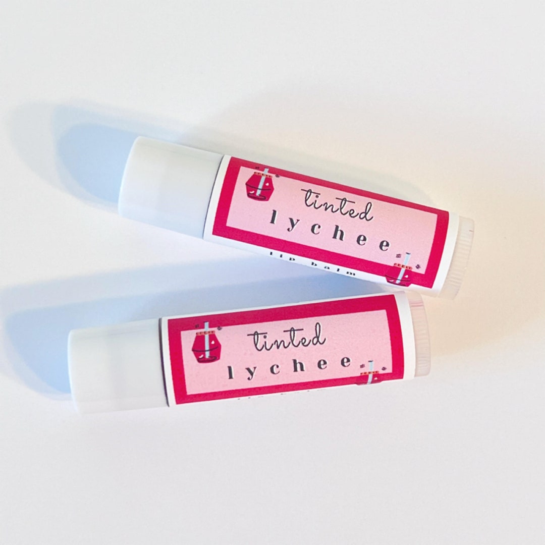 Tinted Lychee Lip Balm - Red Wine Tinted Lip Balm Made With Natural ...