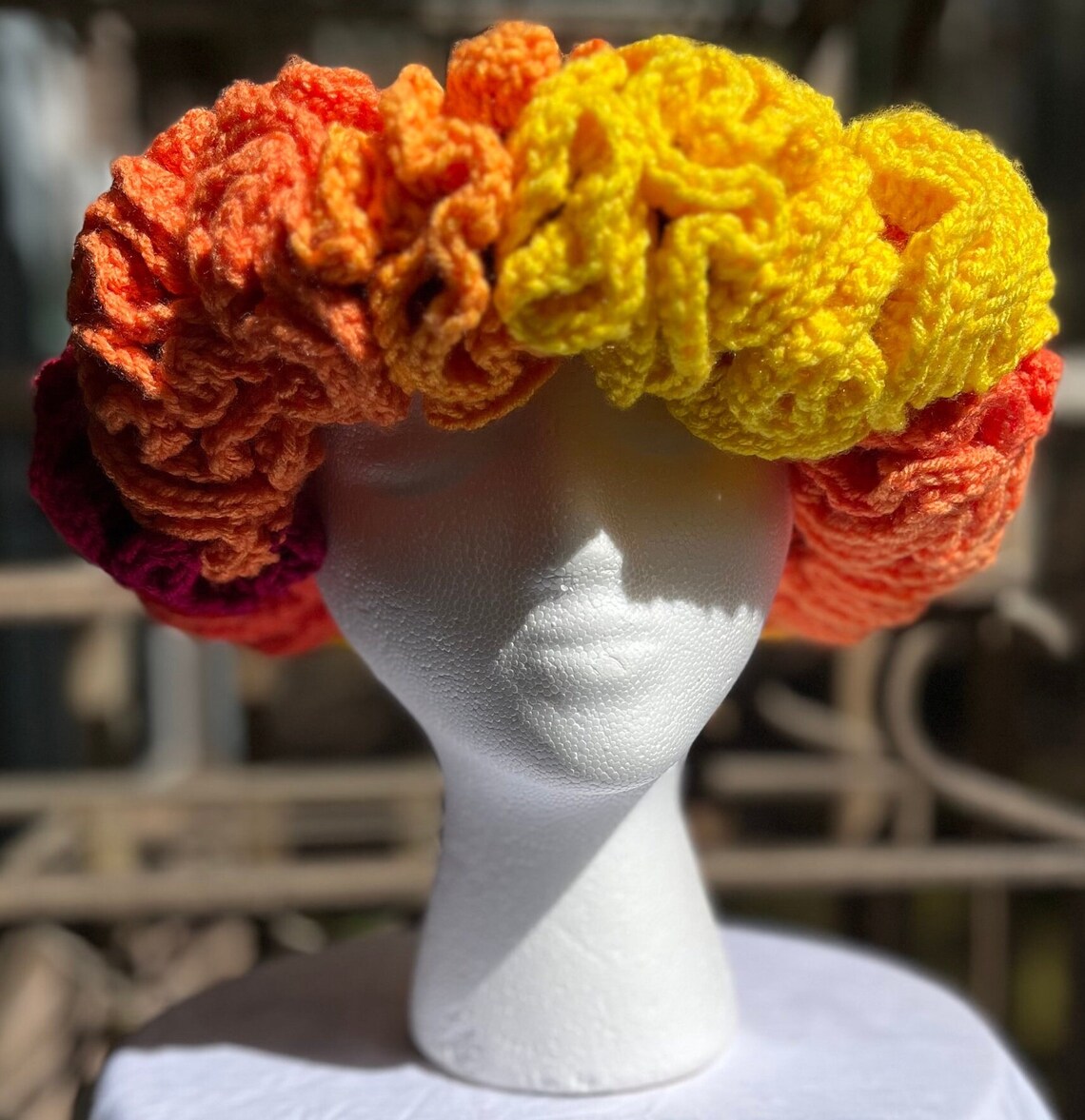 Extreme Ruffle Crochet Hat - Etsy