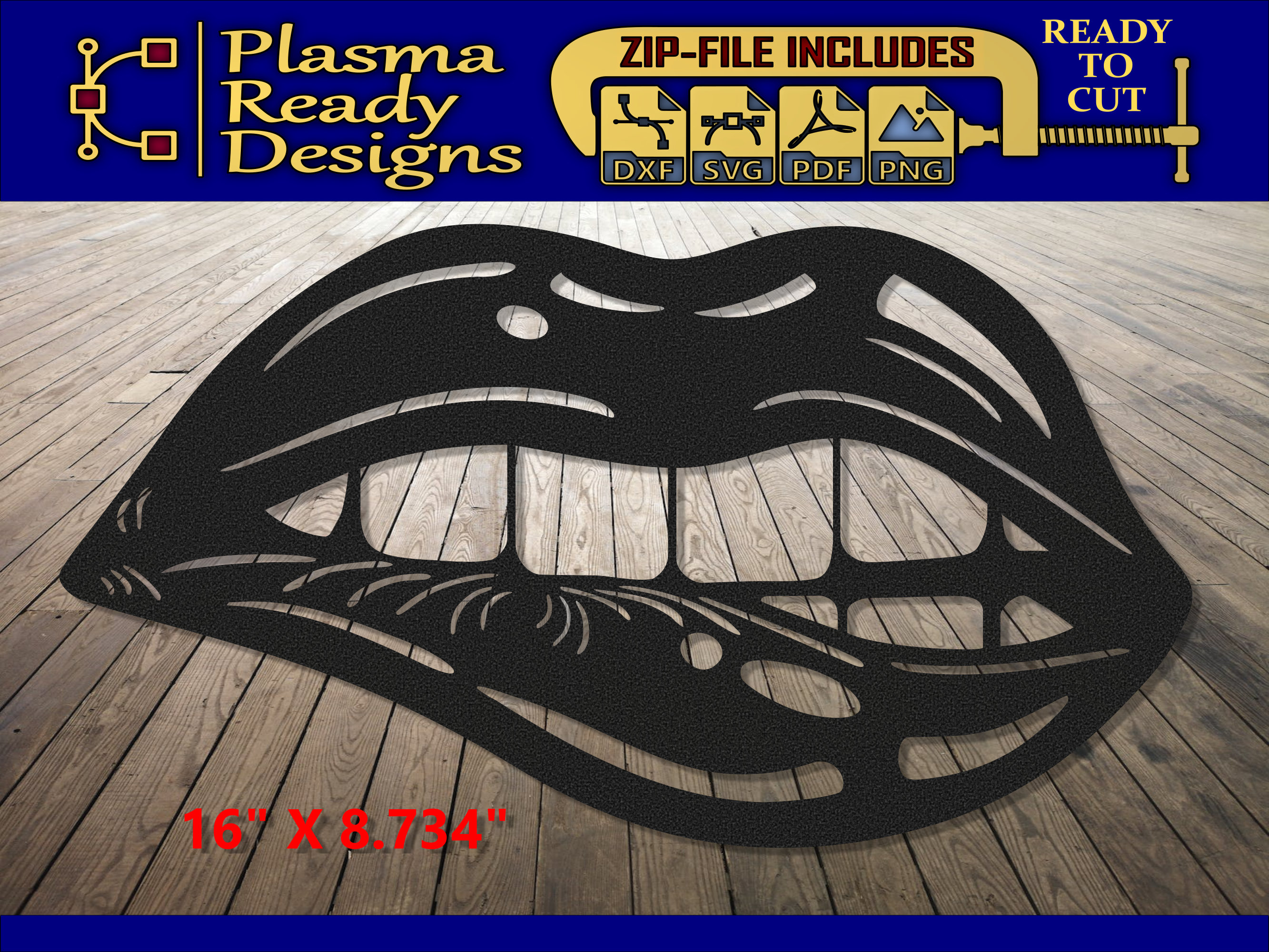 Sexy Lips - SVG/DXF - Digital Download - Laser CNC Plasma Waterjet ...