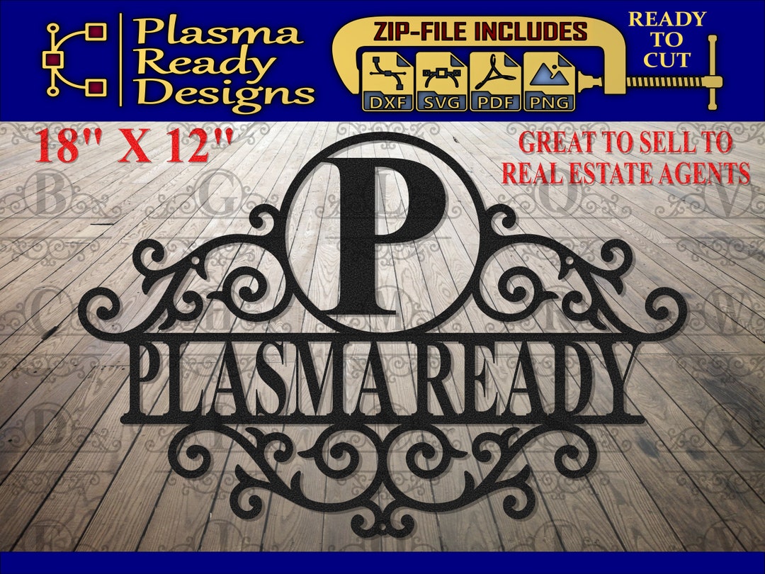 Monogram Set - SVG/DXF - Digital Download - Laser CNC Plasma Waterjet ...