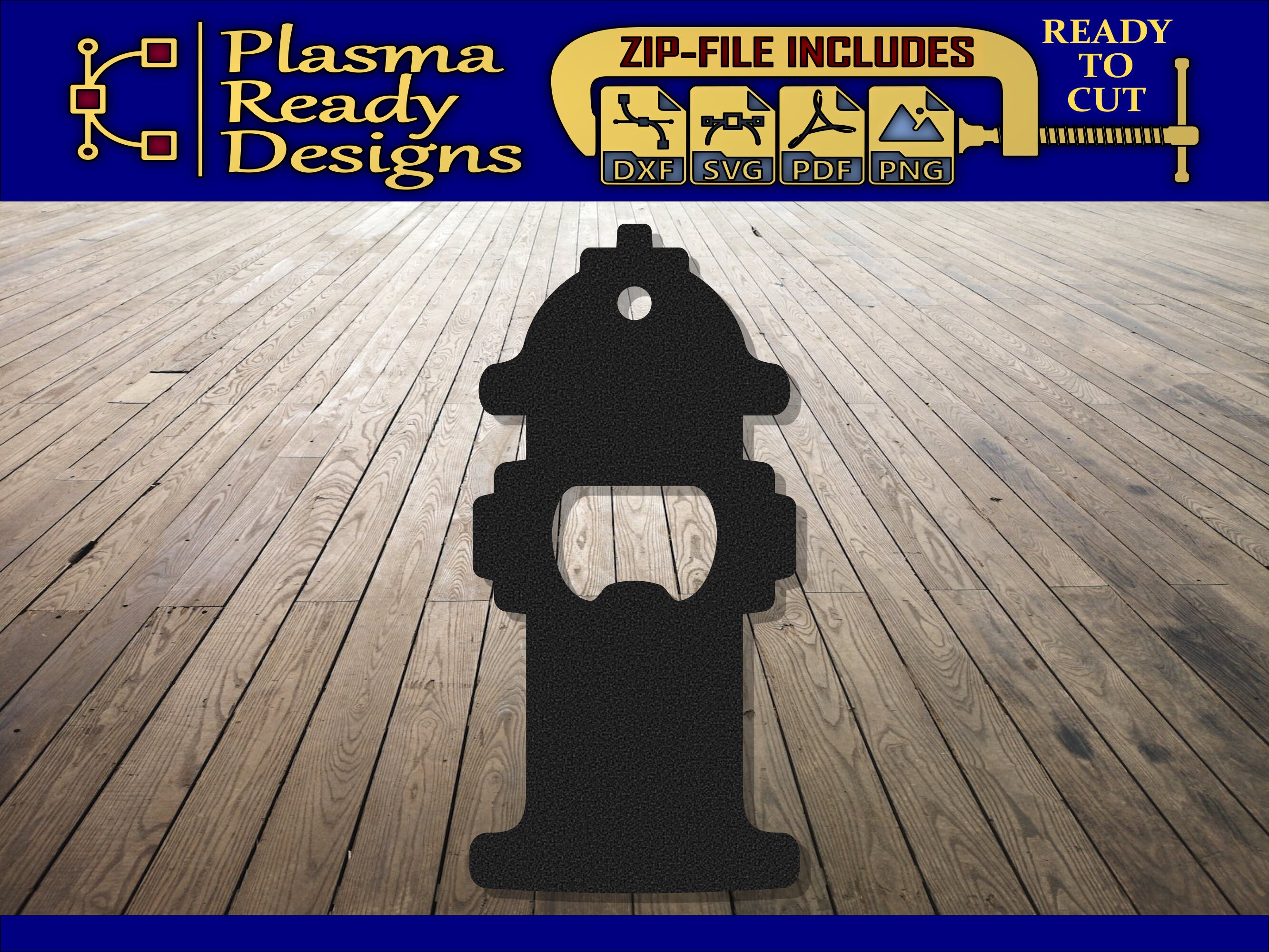 Fire Hydrant Cut Ready File - CNC Laser Plasma SVG DXF (digital ...