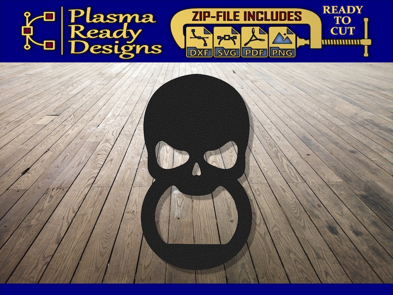 Skull Bottle Opener - SVG/DXF - Digital Download - Laser CNC Plasma ...
