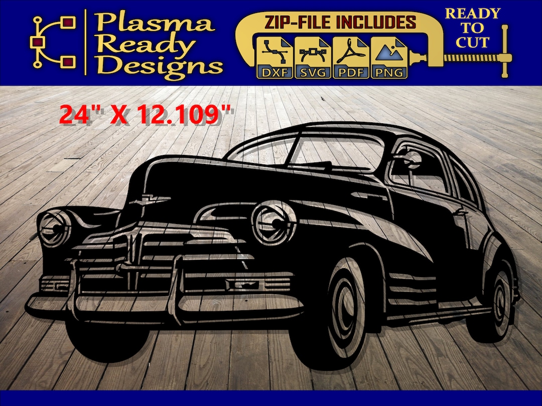 1947-49 Chevy Fleetline Cut File – CNC Plasma Laser Waterjet (digital ...