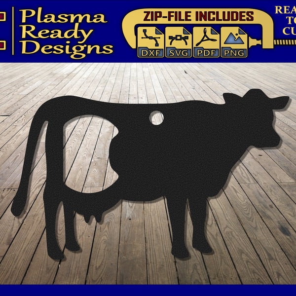 Plasma Cow Dxf Files - Etsy
