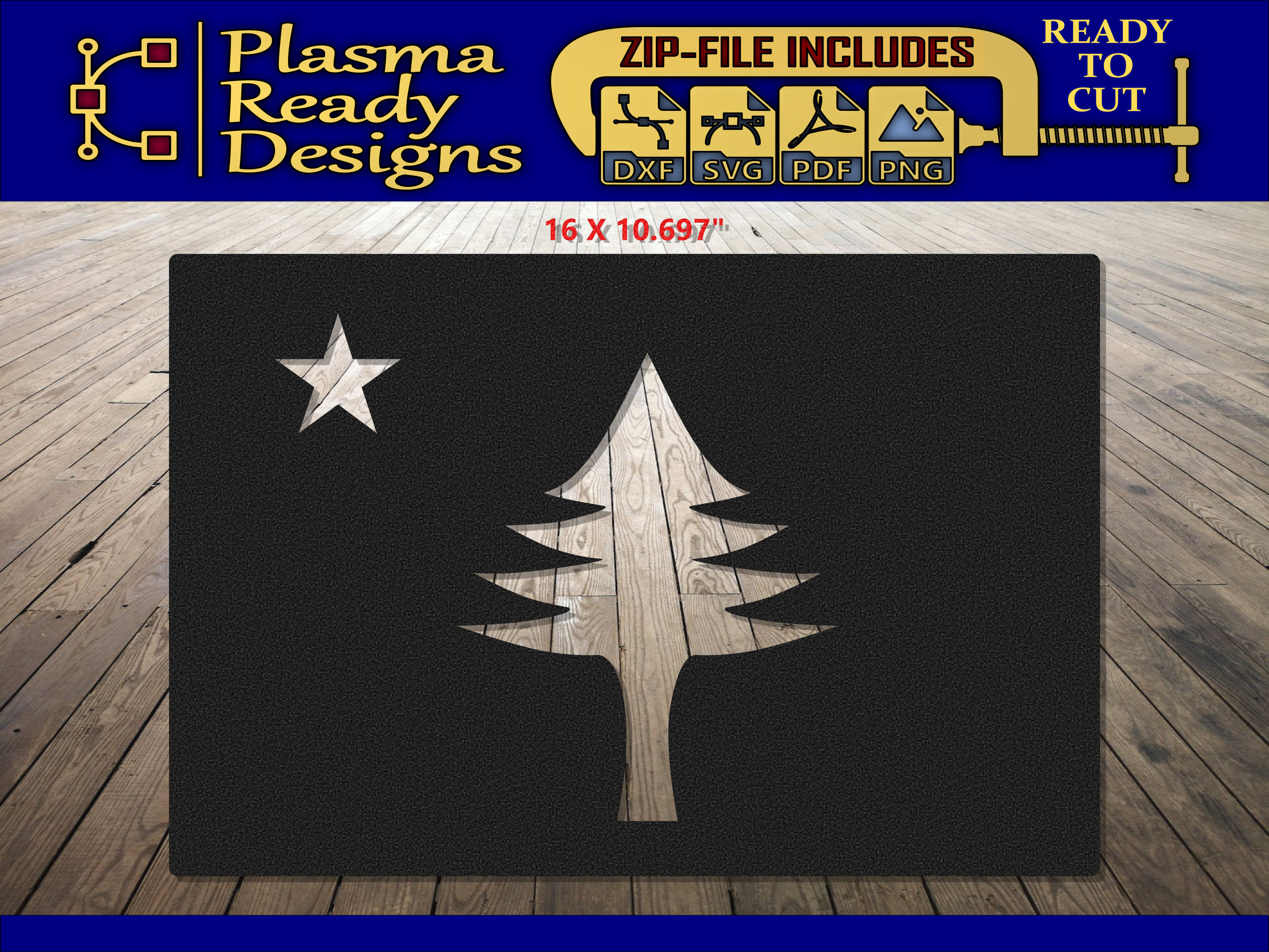 Maine State Flag 1901 - SVG/DXF - Digital Download - Laser CNC Plasma ...