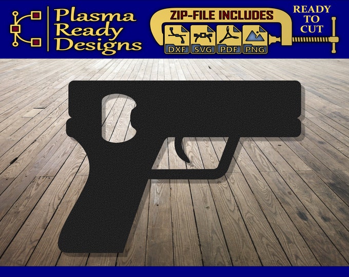 Hand Gun 2 Bottle Opener SVG/DXF Digital Download Laser CNC Plasma ...