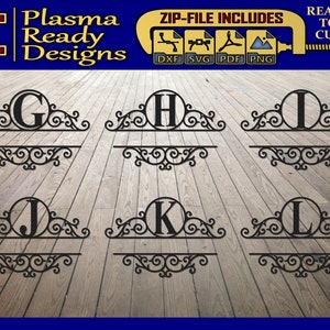 Monogram Set - SVG/DXF - Digital Download - Laser CNC Plasma Waterjet ...
