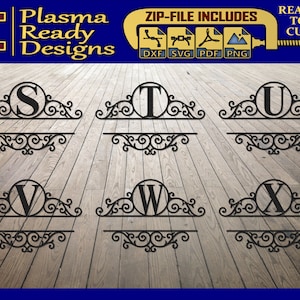 Cut Ready Monogram SVG DXF Set – CNC Plasma Laser (digital Download) - Etsy