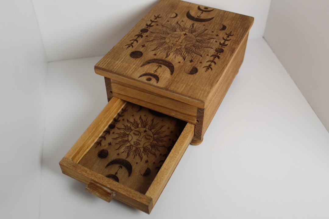 Boho Sun and Moon Jewelry Box - Etsy