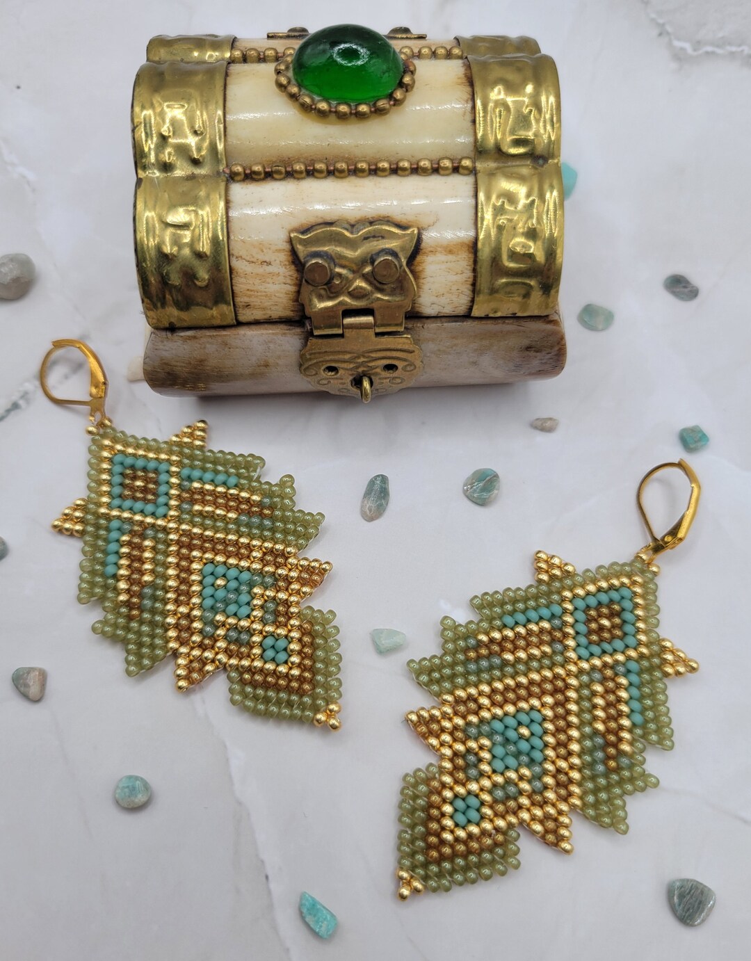 Queen Ik'nal- Mayan Inspired Earrings - Etsy