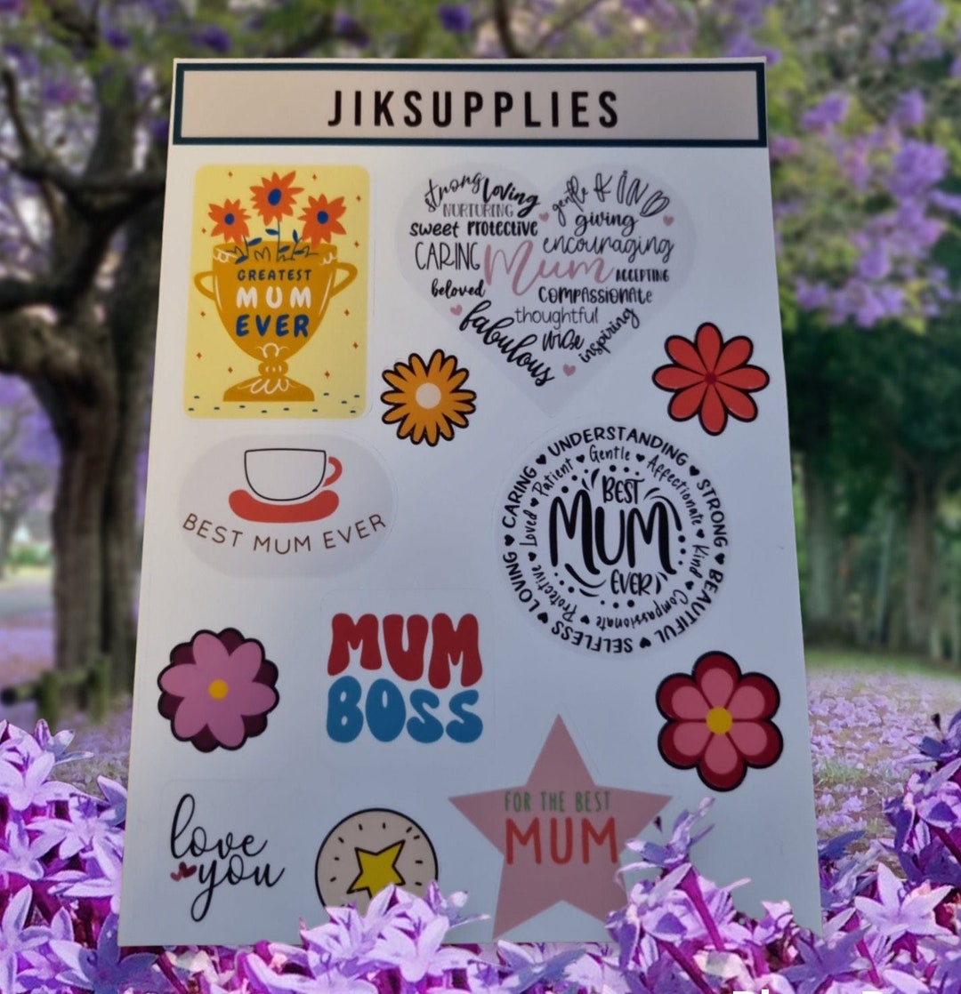 Stickers for a Mum Come in a Pack of 2. They Are Splashproof Glossy ...