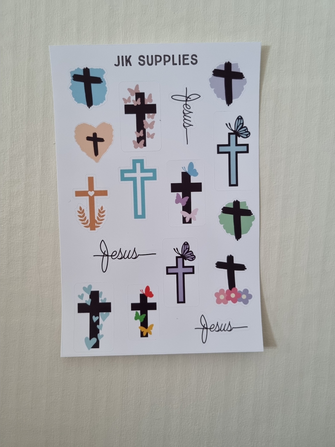 Christian Stickers, Cross Stickers, Christian Journal Sticker, Faith ...