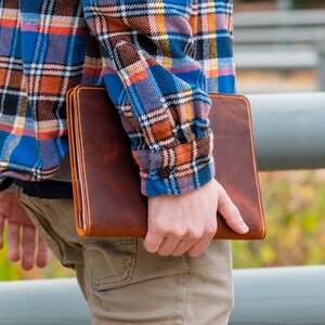 Leather A5 Custom Portfolio Leather Portfolio for Men - Etsy