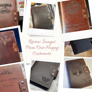 Personalized Leather Journal, Refillable Leather Notebook Cover, A5 ...