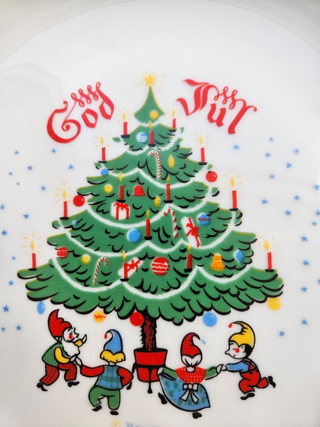 Vintage Berggren Trayner Swedish God Jul Plate Retro - Etsy