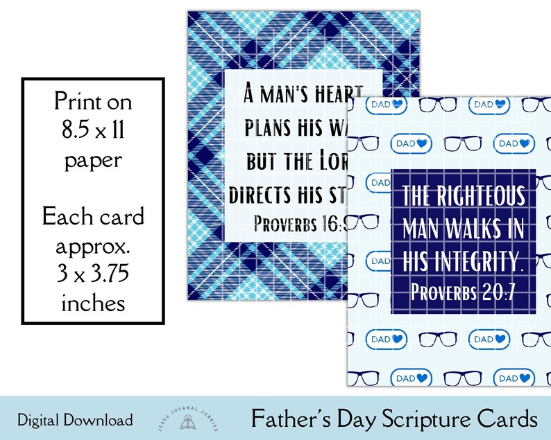 Father's Day Printable, Bible Verse Printable, I Love Dad, Best Dad ...