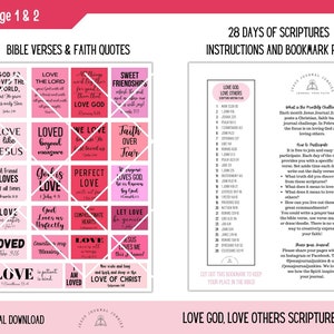 Love God Scripture Writing Plan/bible Journaling Printable Devotion Kit ...