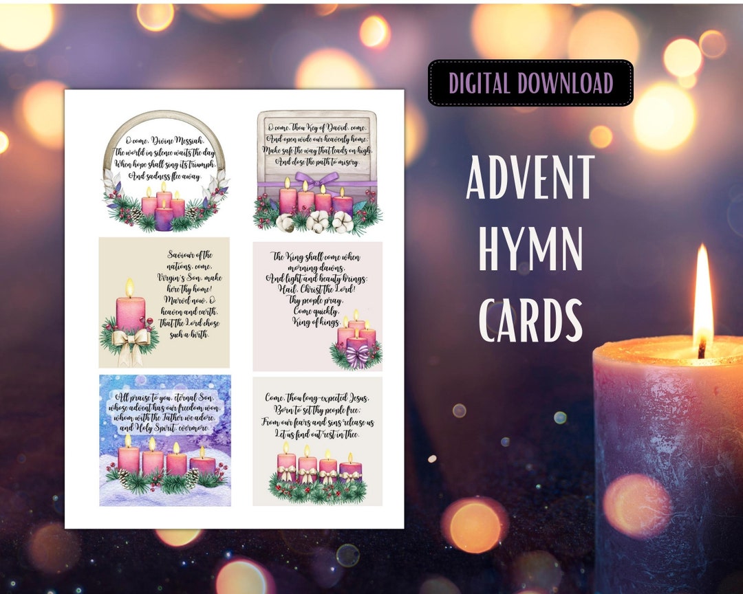 Advent Hymn, Christmas Hymn, Advent Card, Christmas Song, Bible ...