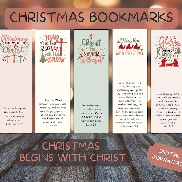 Christian Bookmarks - Etsy