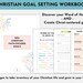 Christian Goal Workbook, Christian Resolution, Word of the Year, Christ ...