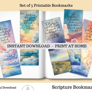 Scripture Bookmarks, Bible Verse Bookmarks, Faith Bookmarks, Printable ...