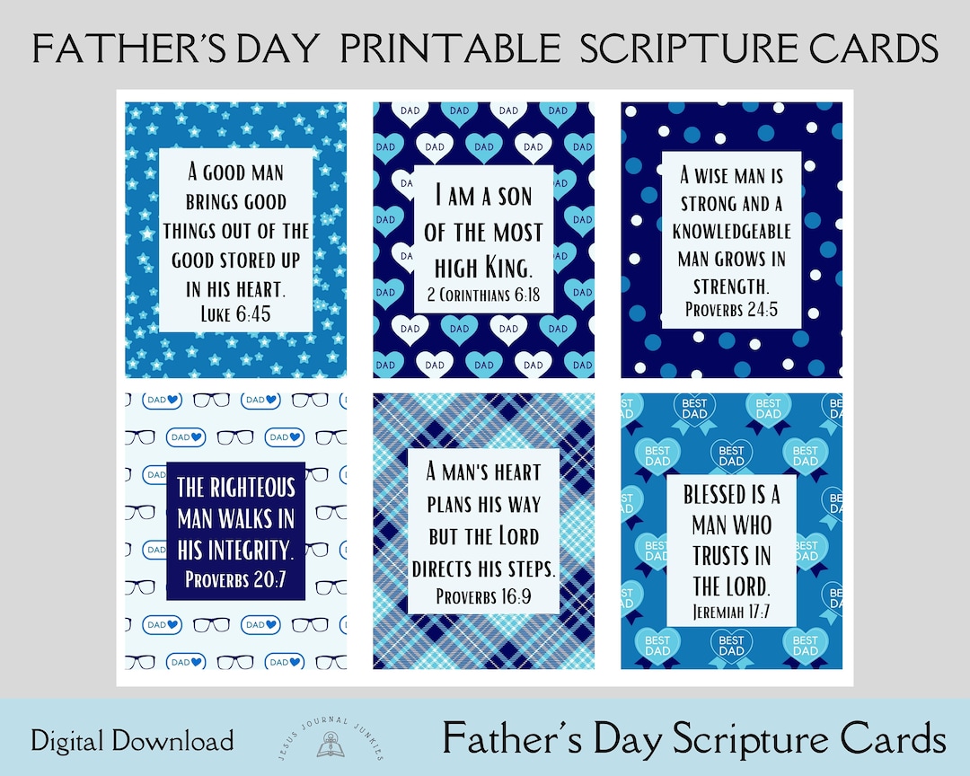 Father's Day Printable, Bible Verse Printable, I Love Dad, Best Dad ...
