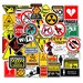 Warning Signs Stickers 50pcs - Etsy
