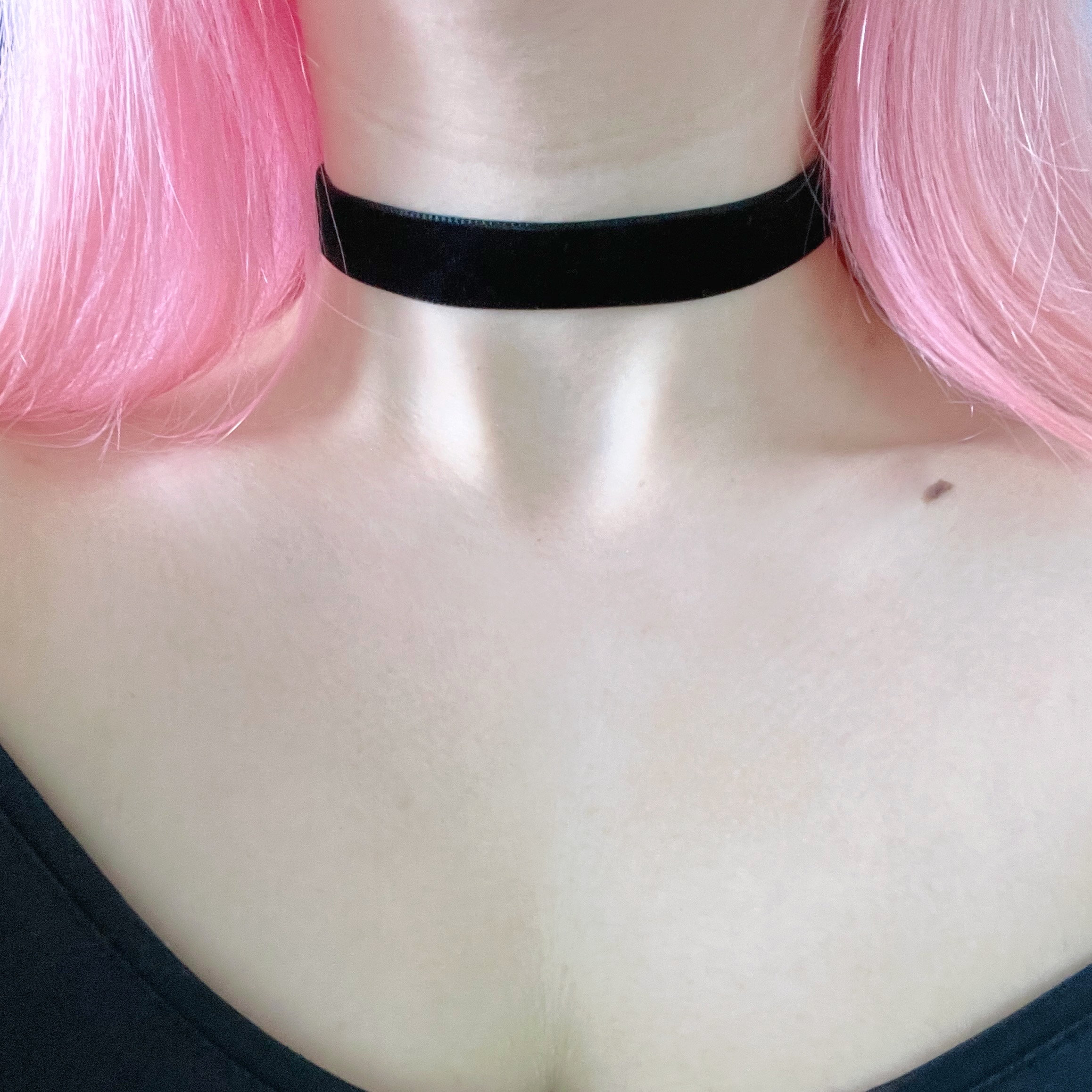 Black Velvet Choker Necklace Gothic Style - Etsy