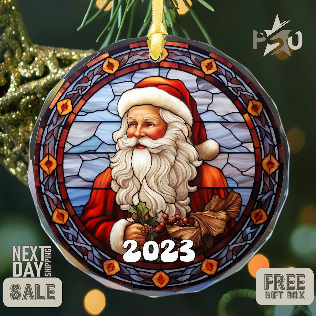 Christmas 2023 Santa Ornament - Tree Decor - Gift Idea - Heirloom ...