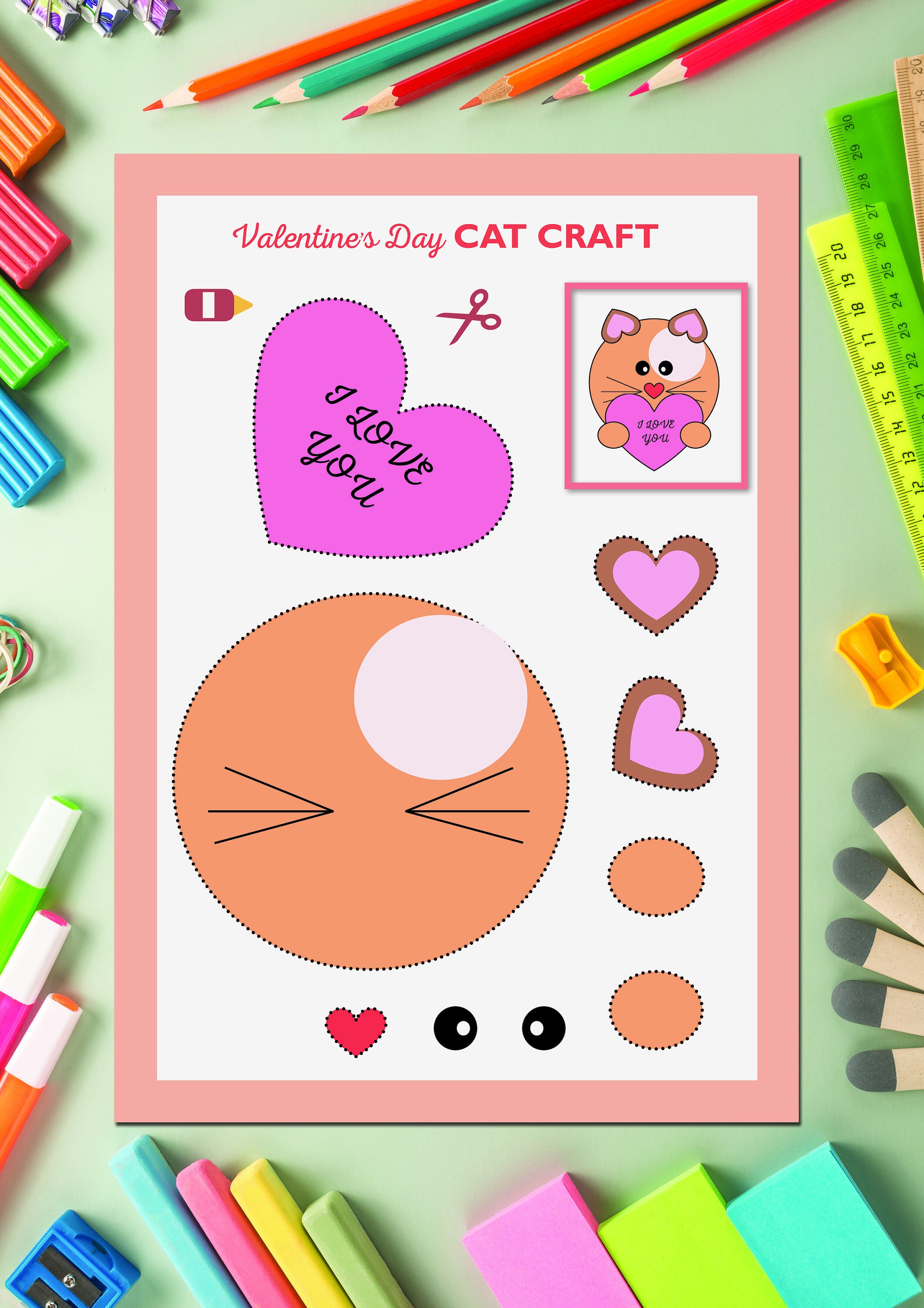 Valentine's Day Printable Fun & Educational Activities for Kids: Easy ...