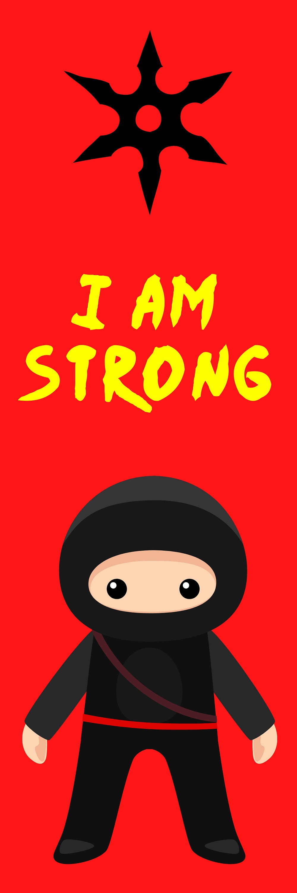 Printable Set of Cute Ninja Bookmarks | Kids Positive Affirmations ...